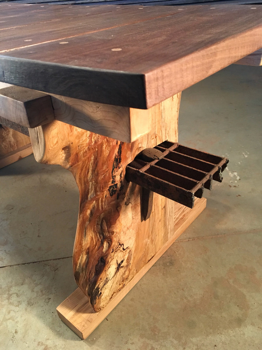 Xylo Bench | Walnut and Maple – Sawyer Hatch