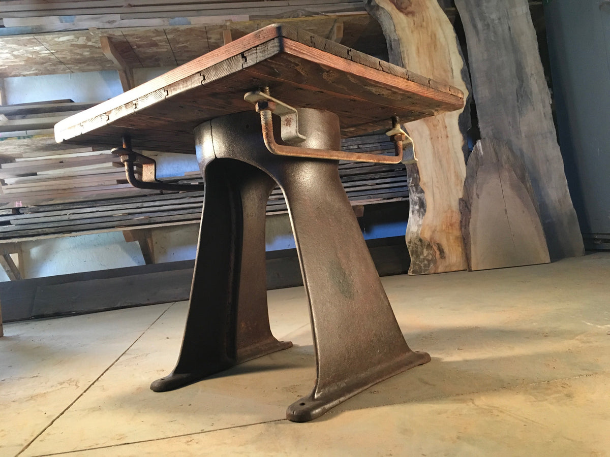 Reclaimed Silo Hatch End Table – Sawyer Hatch