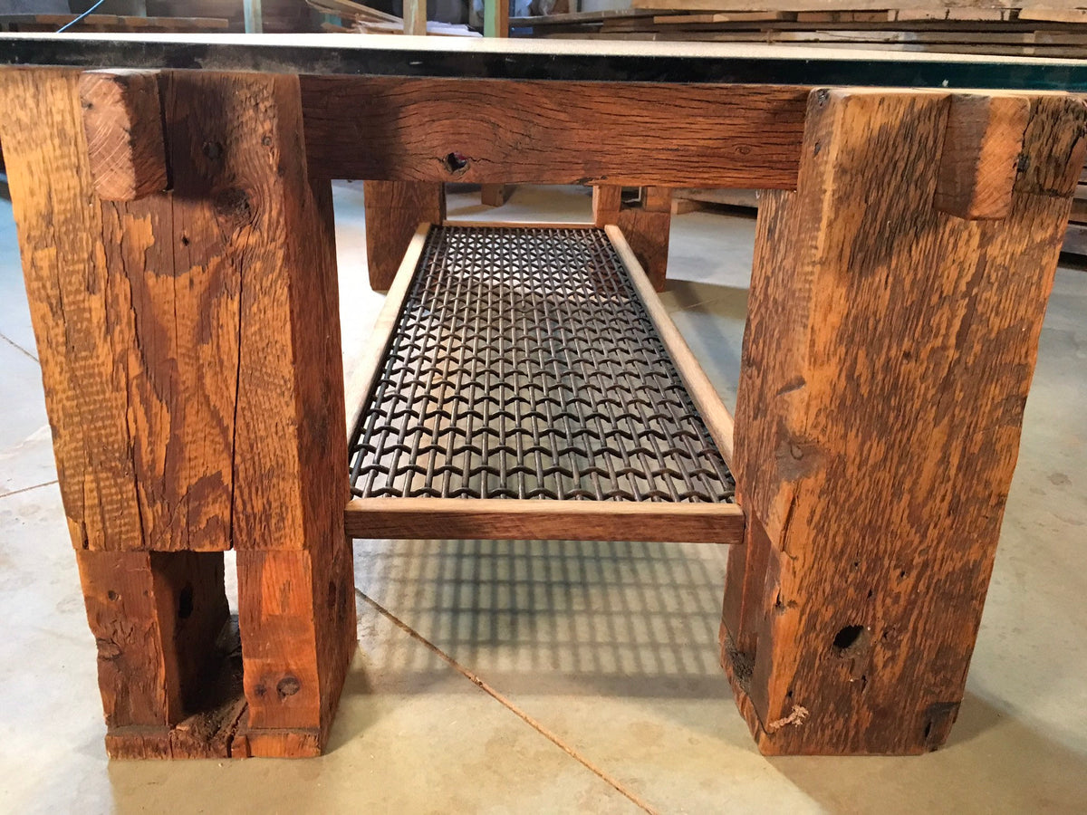 Reclaimed Barn Beam Coffee Table – Sawyer Hatch