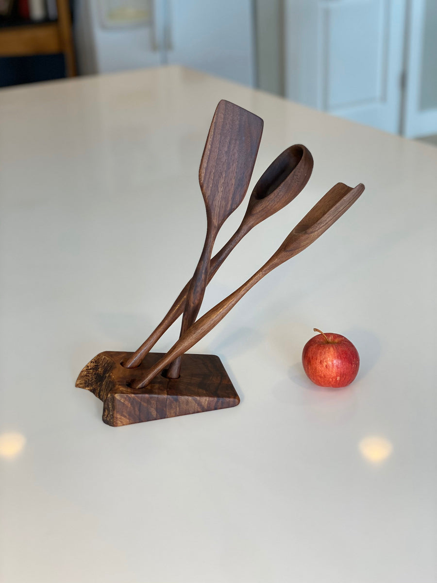 Kitchen Utensil Set | Wooden | Walnut – Sawyer Hatch