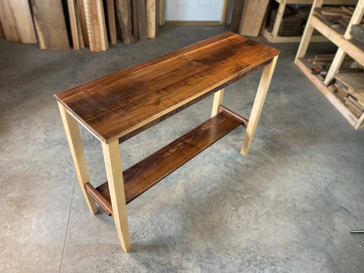 Sofa Table | Walnut and Maple – Sawyer Hatch